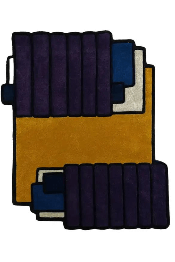 Cosmo Grid Shape Handcrafted Rug