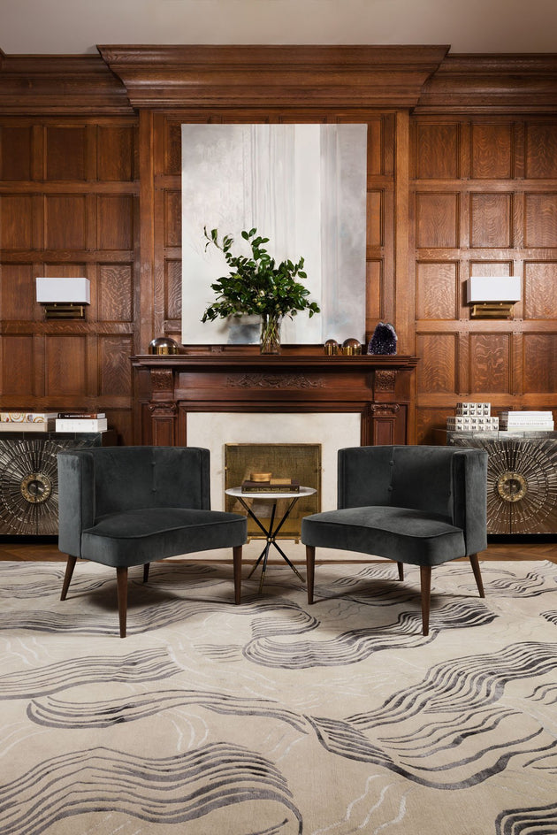 Cosmo Grid Shape Handcrafted Rug