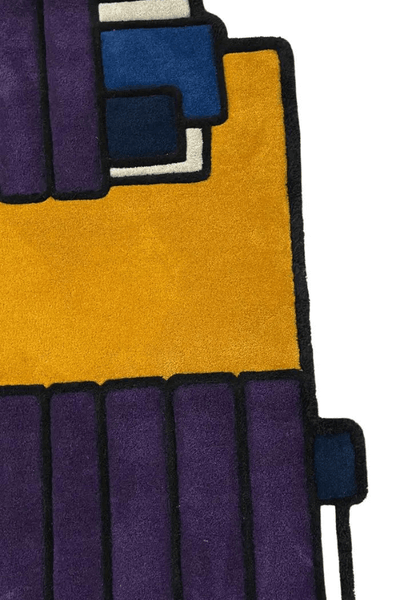 Cosmo Grid Shape Handcrafted Rug