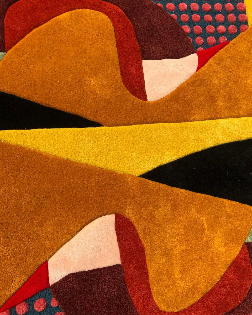 Modern TERRA CURVE Tufted Rugs – Artisan Craftsmanship – Sabera Rugs