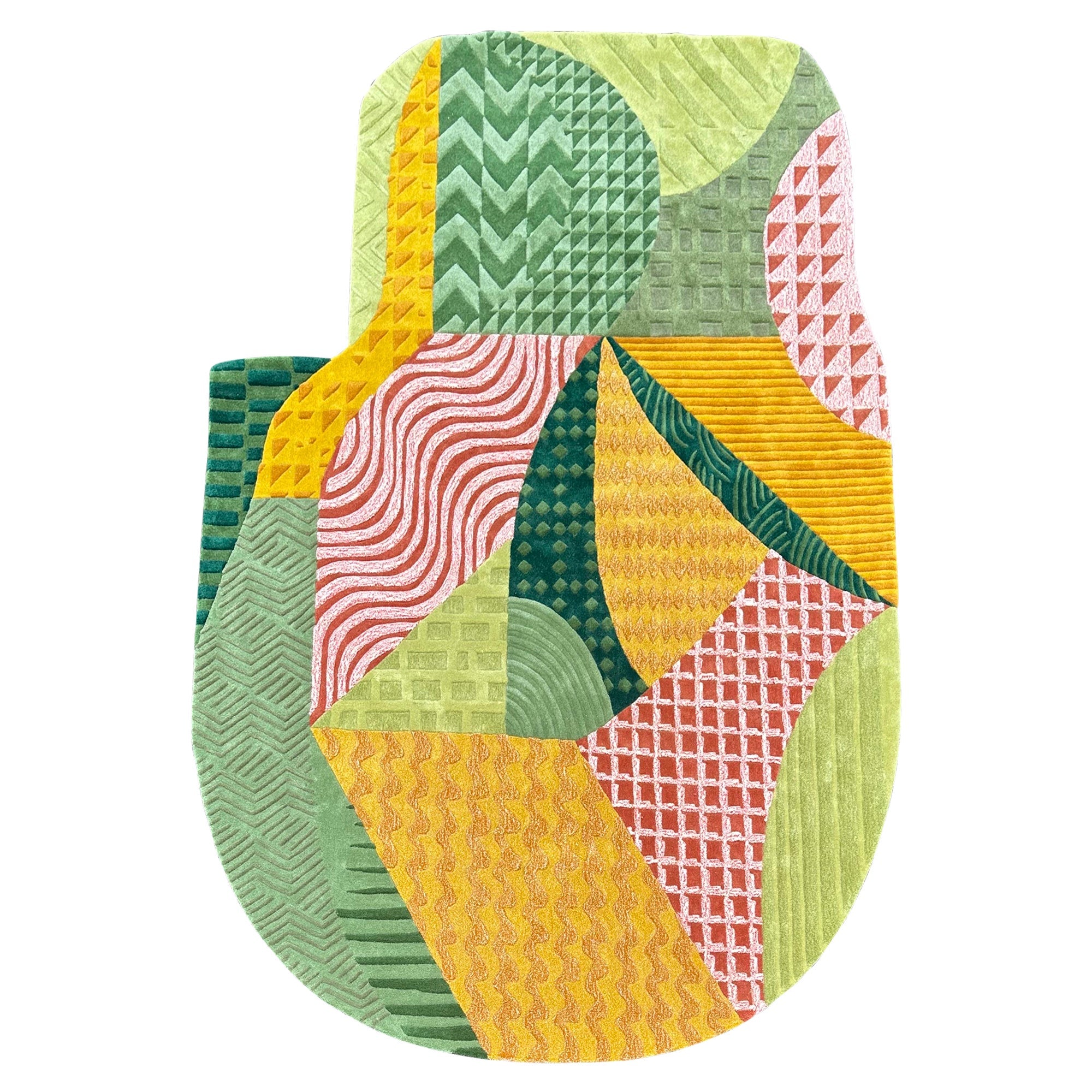 Modern TERRA CURVE Tufted Rugs – Artisan Craftsmanship